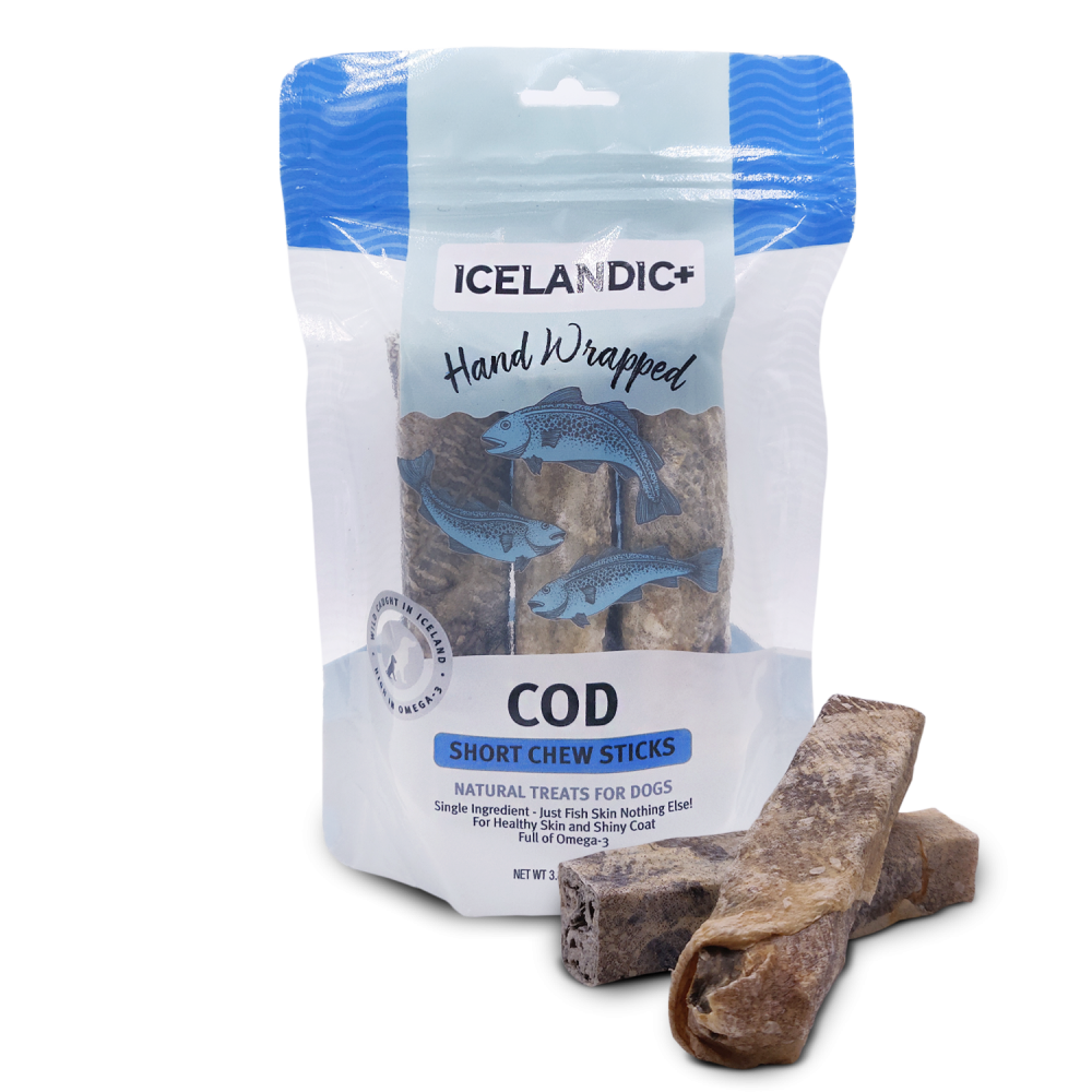 ICELANDIC DOG COD SKIN CHEW 10IN - The Mill In Germansville